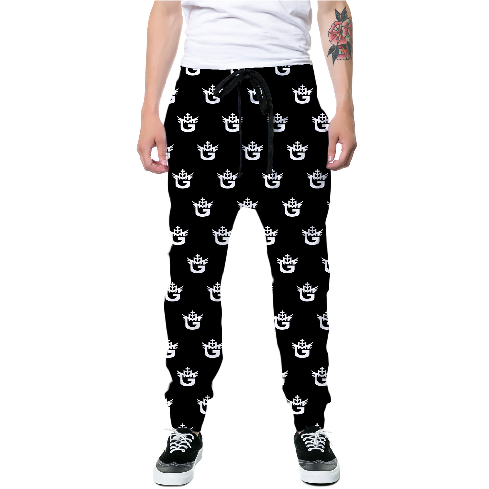 TMMG LUXURY LOGO ALL OVER JOGGERS