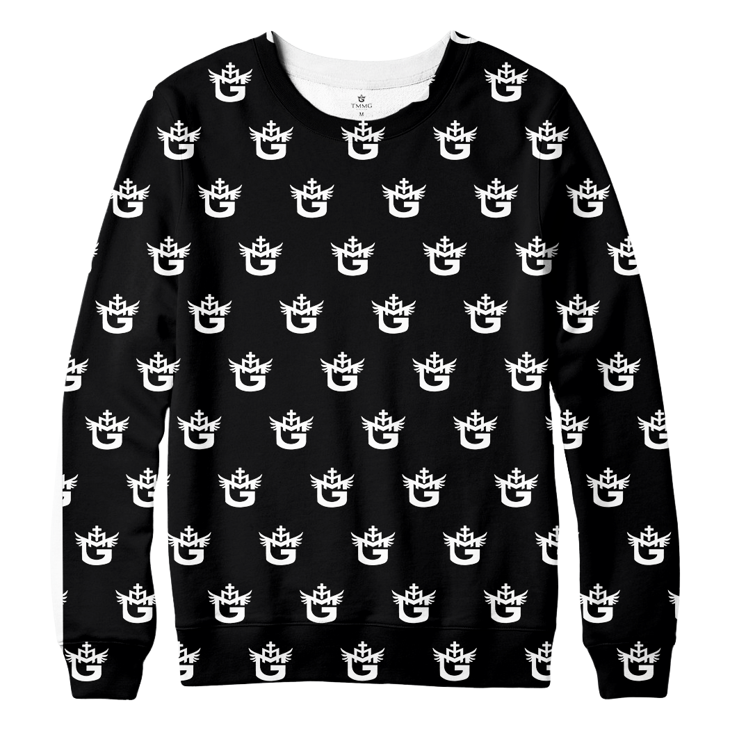 TMMG LOGO ALL OVER SWEATER