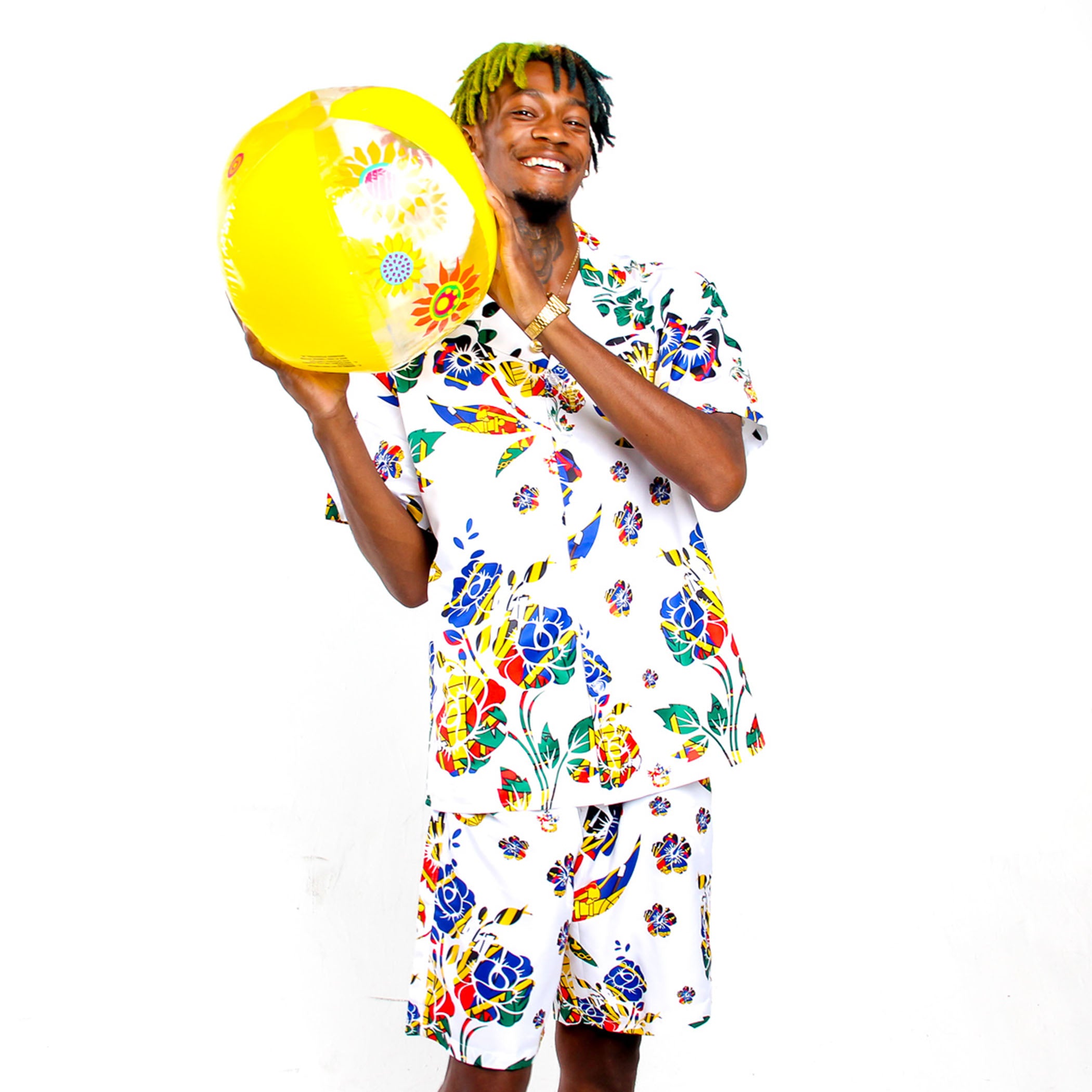 TMMG HAITI NATIONAL FLOWER CHOUBLAK CABANA SET