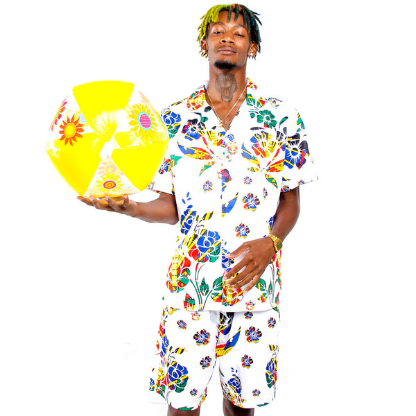 TMMG HAITI NATIONAL FLOWER CHOUBLAK CABANA SET